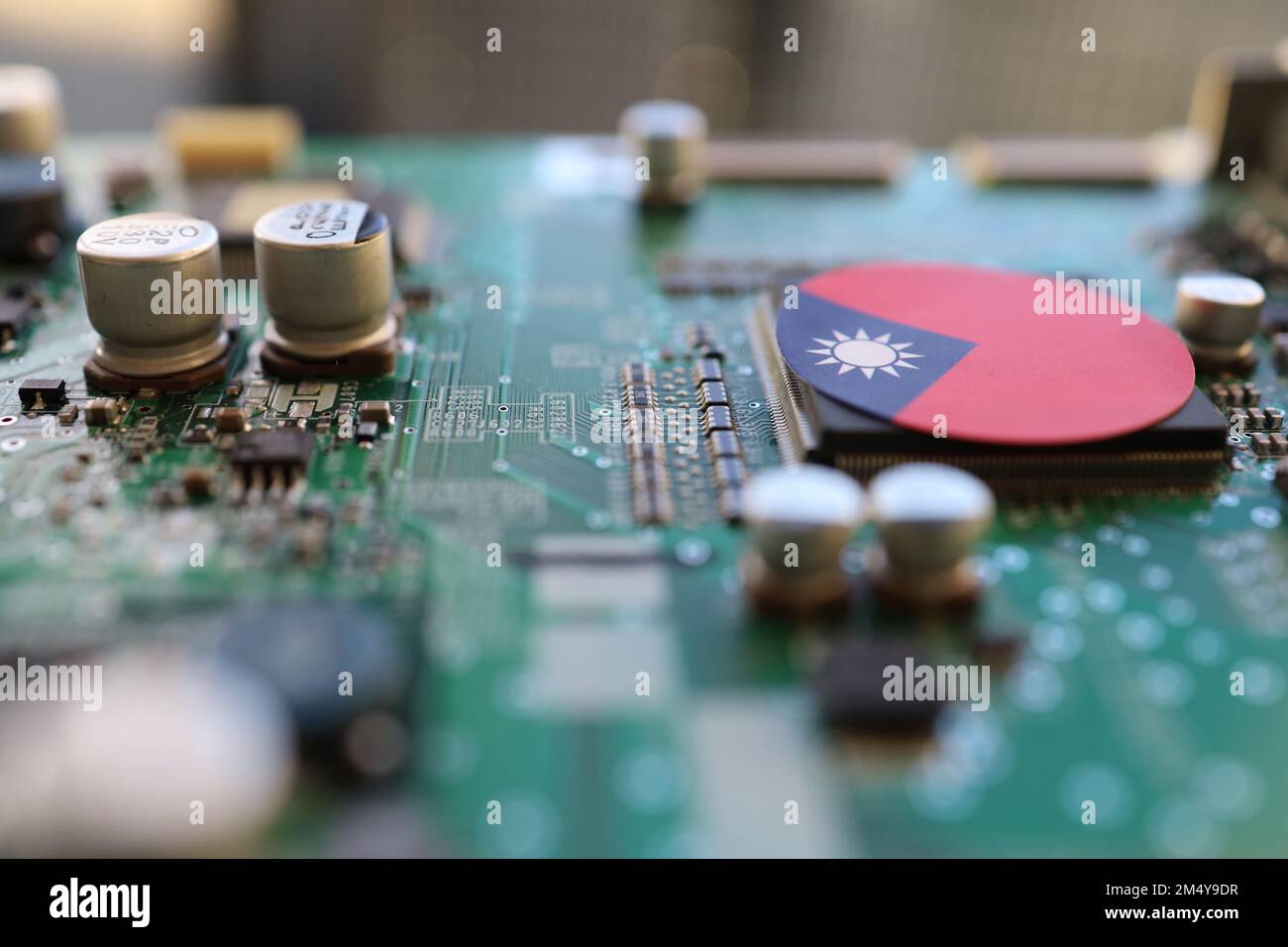 Tokyo, Japan, December 2022.Semiconductor printed circuit board ...