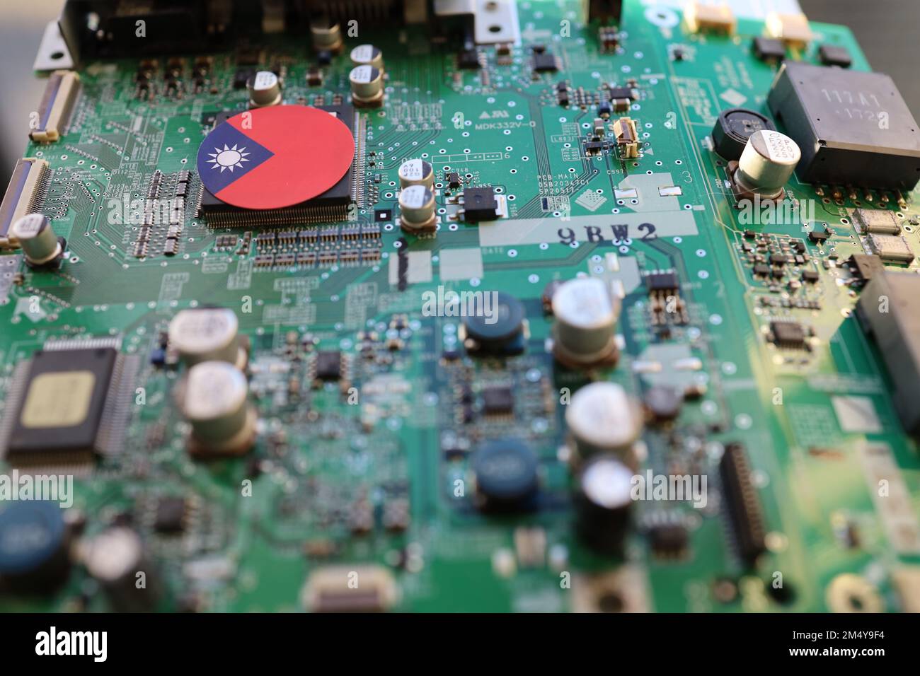 Tokyo, Japan, December 2022.Semiconductor printed circuit board ...