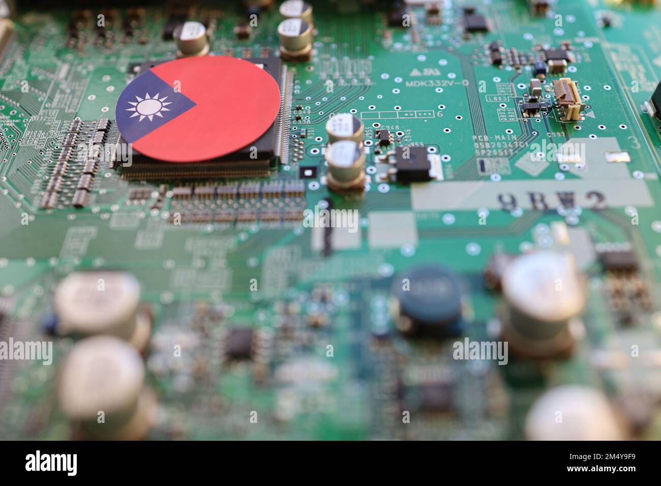 Tokyo, Japan, December 2022.Semiconductor printed circuit board ...