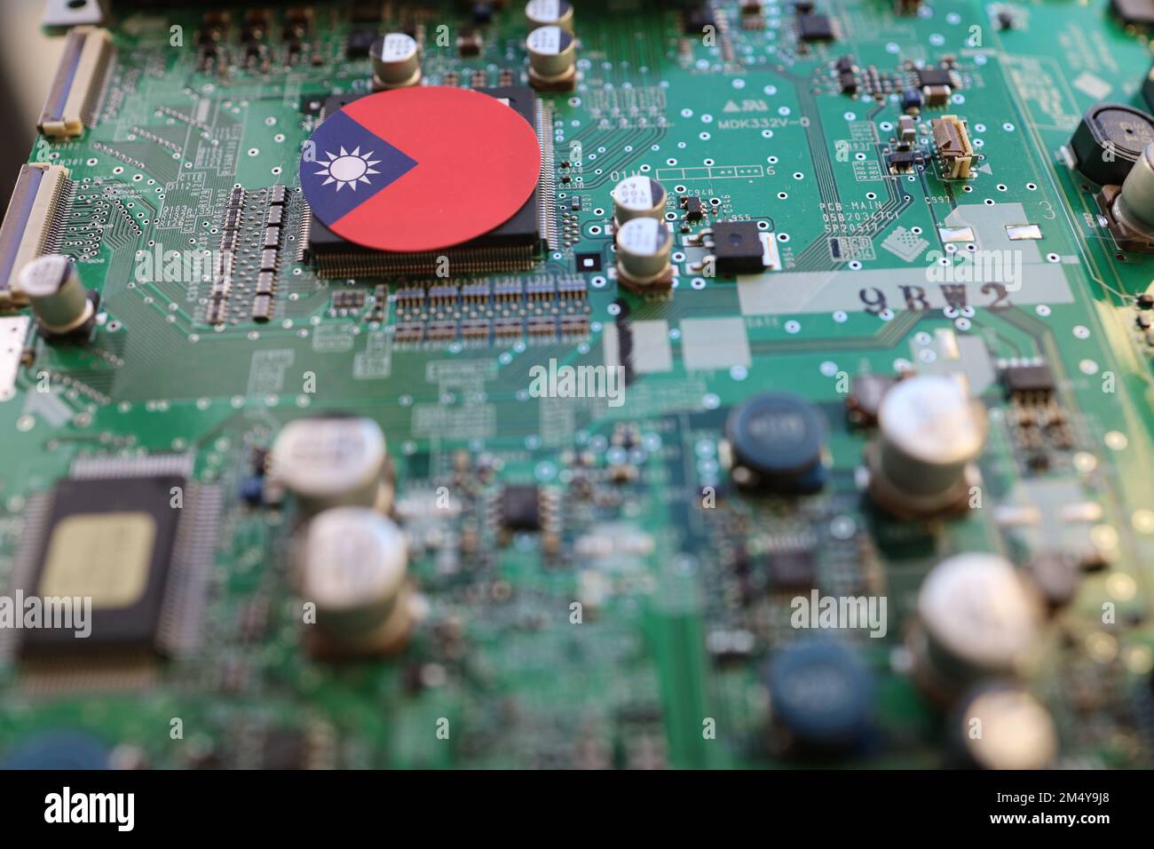 Tokyo, Japan, December 2022.Semiconductor printed circuit board ...