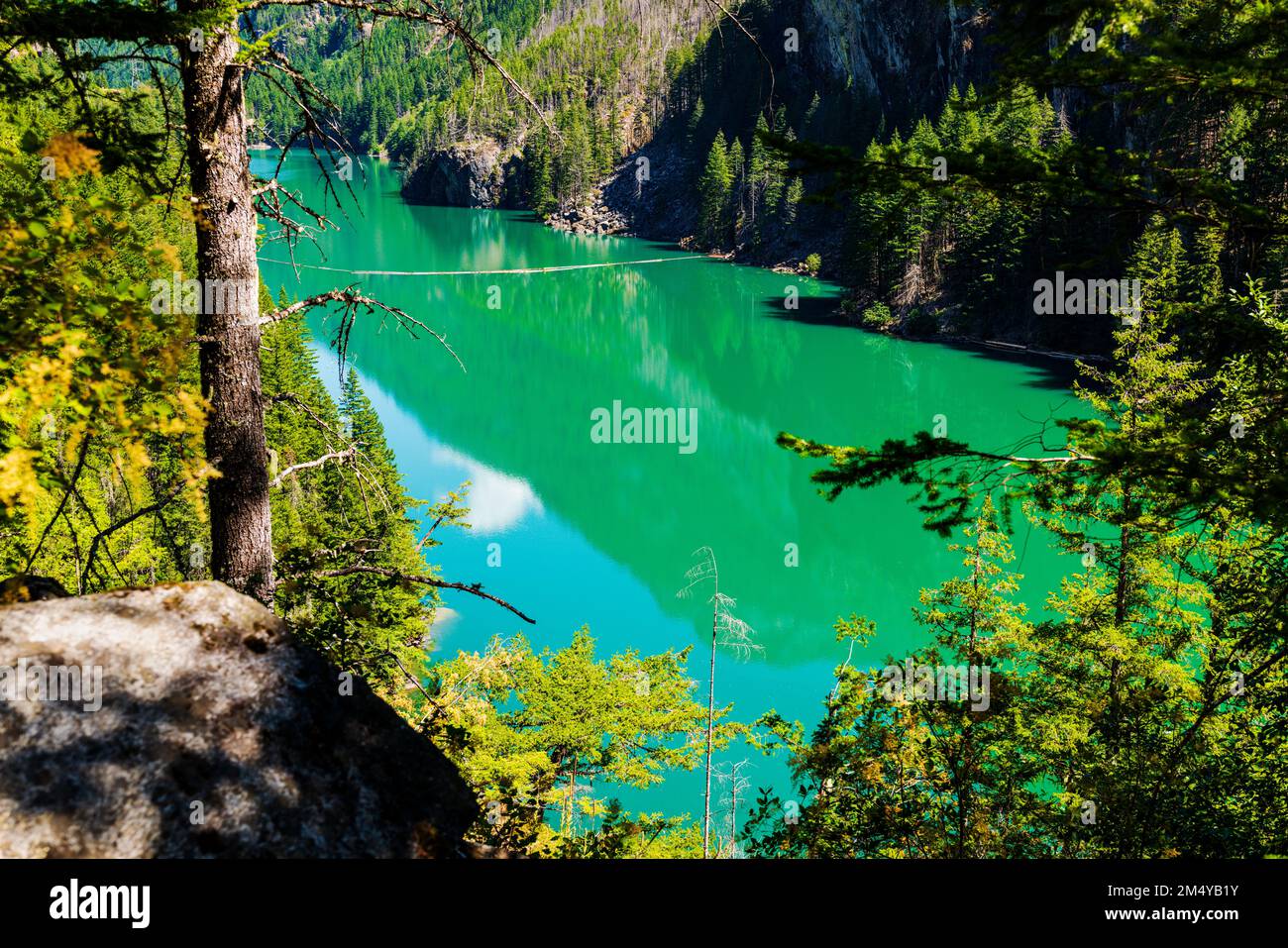 Gorge Dam; Skagit River; North Cascades National Park; Washington state ...