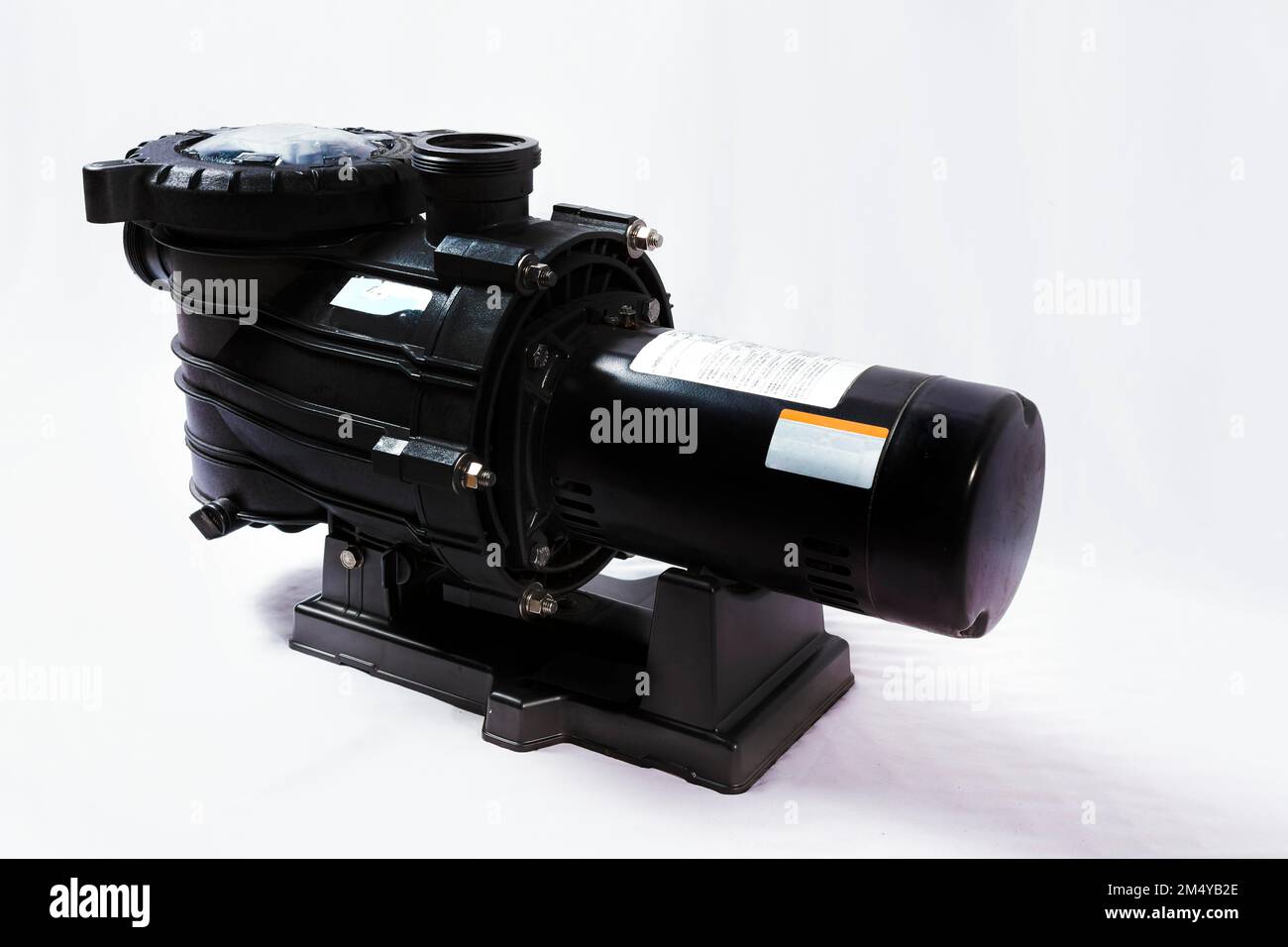 Pool water pump on isolated background. Sand filter pump for swimming ...