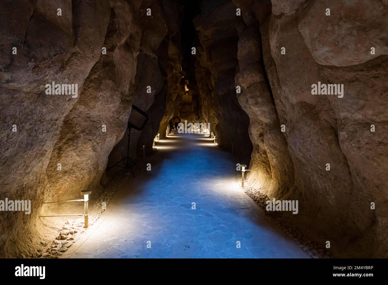Cave at Al Qarah mountain, Unesco site Al Ahsa Oasis, Hofuf, Kingdom of ...