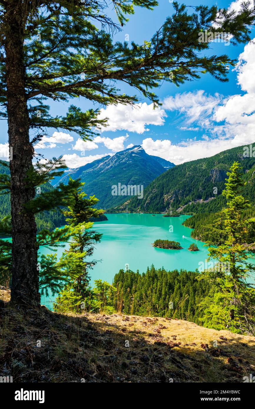 Diablo Lake & Dam; North Cascades National Park; Washington; USA Stock ...