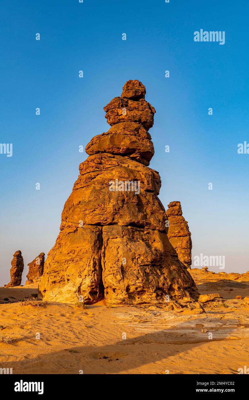 Algharameel rock formations, Al Ula, Kingdom of Saudi Arabia Stock ...