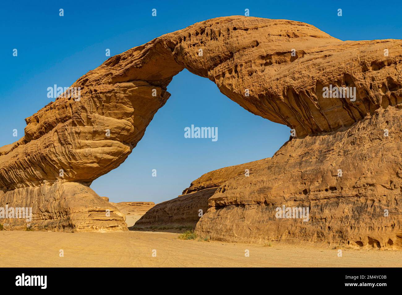 Rainbow rock arch, Al Ula, Kingdom of Saudi Arabia Stock Photo - Alamy