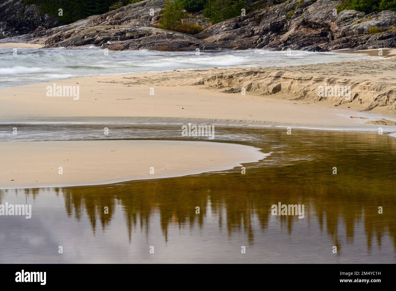 A creek feeding into Sandy Beach, Wawa, Ontario, Canada Stock Photo - Alamy