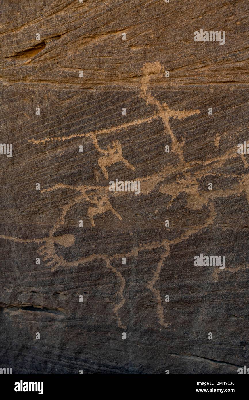 Rock carvings, Unesco site Bir Hima Rock Petroglyphs and Inscriptions ...