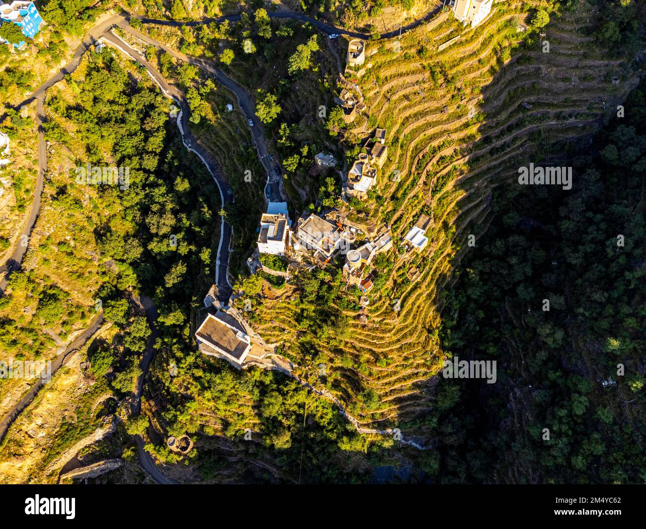 Green terraces, Fayfa mountain, Jazan province, Saudi Arabia Stock ...