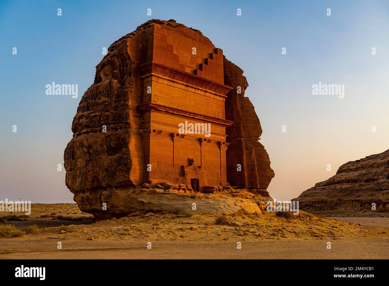 Tomb of Lihyan son of Kuza, Unesco site Maidan Saleh or Hegra, Al Ula ...