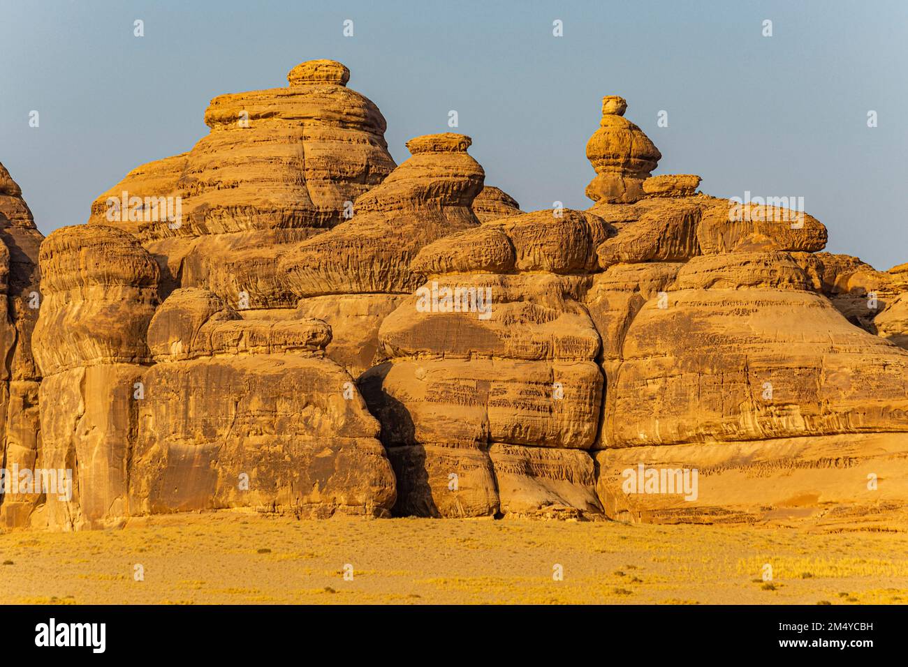 Beautiful rock formation, Unesco site Maidain Saleh or Hegra, Al Ula ...