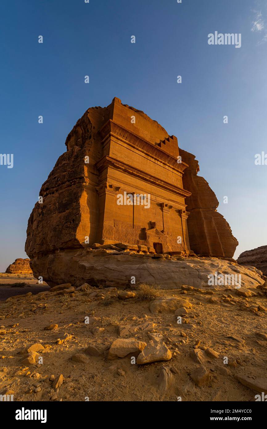Tomb of Lihyan son of Kuza, Unesco site Maidan Saleh or Hegra, Al Ula ...