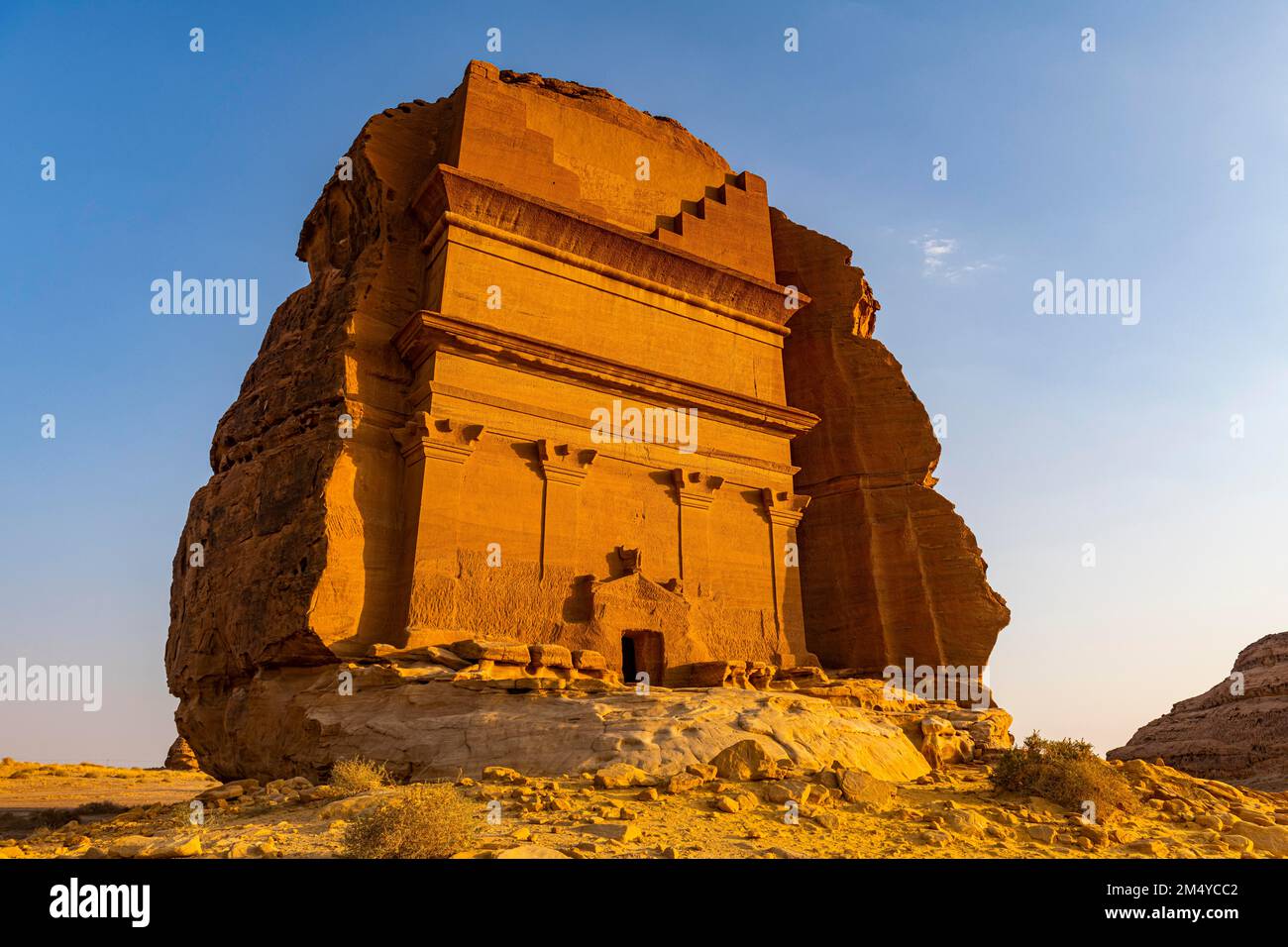 Tomb of Lihyan son of Kuza, Unesco site Maidan Saleh or Hegra, Al Ula ...