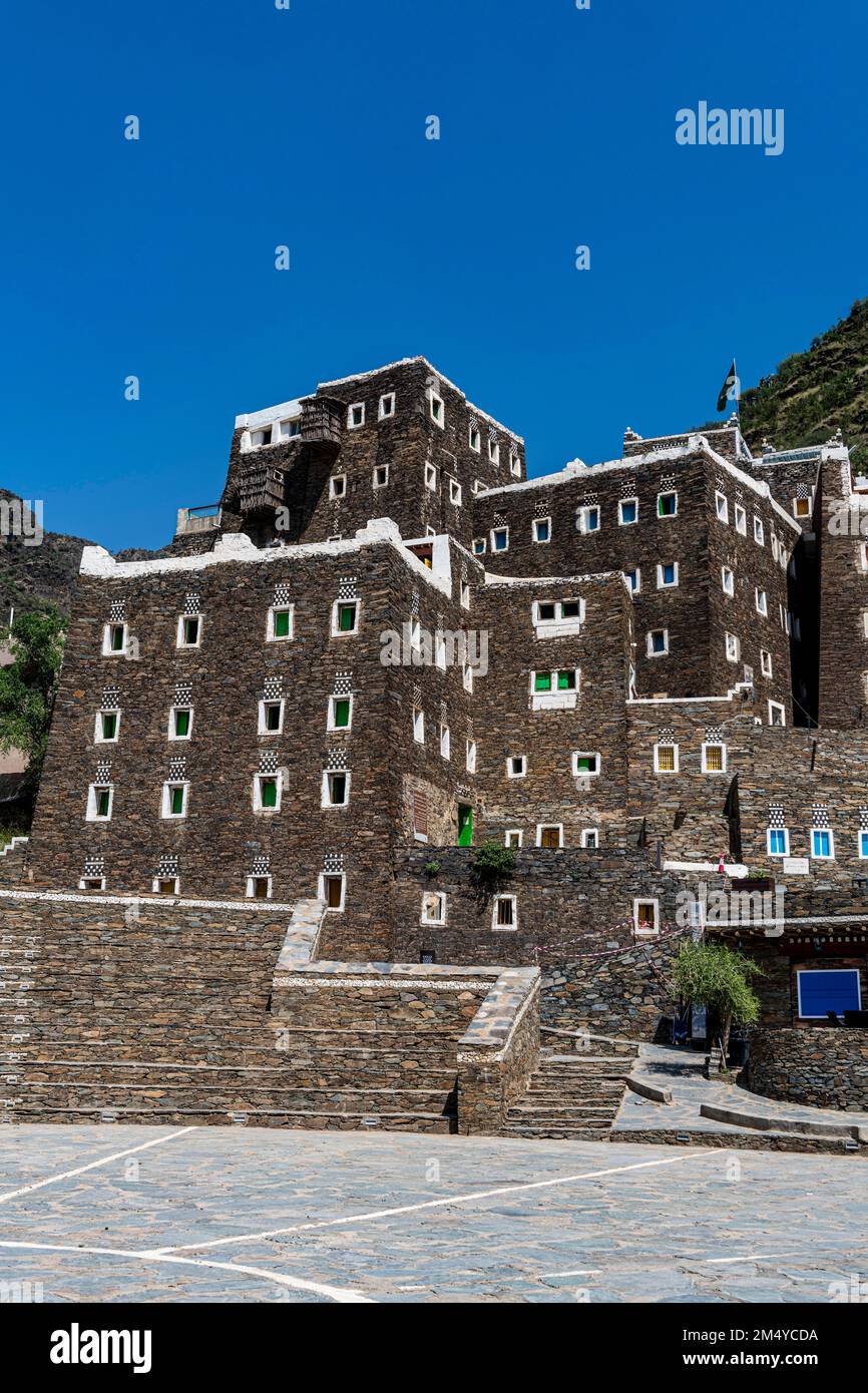 Rijal Almaa mountain village, Asir mountains, Kingdom of Saudi Arabia ...