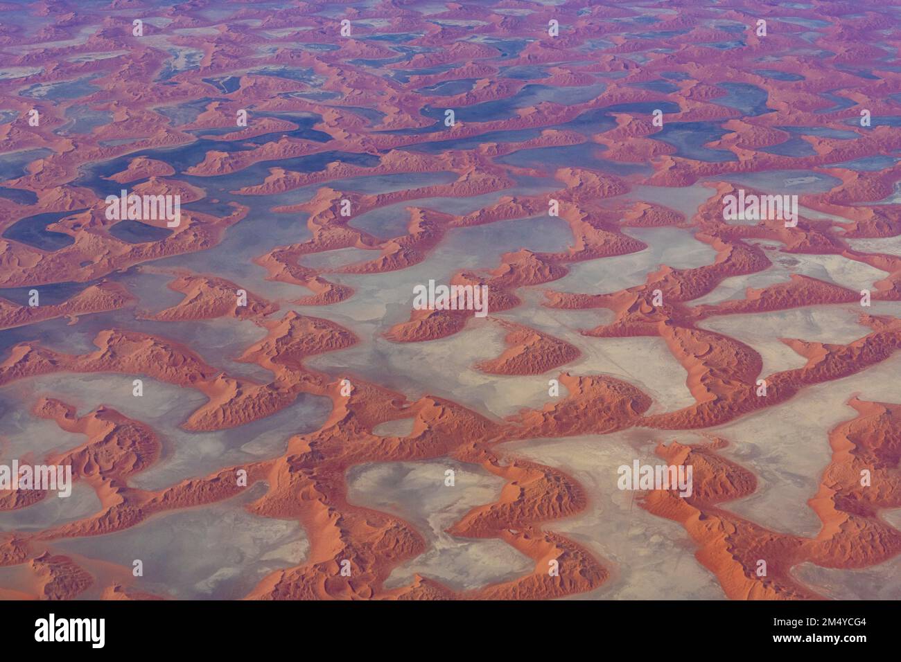 Aerial of the Rub al Khalil, the empty quarter, Kingdom of Saudi Arabia ...