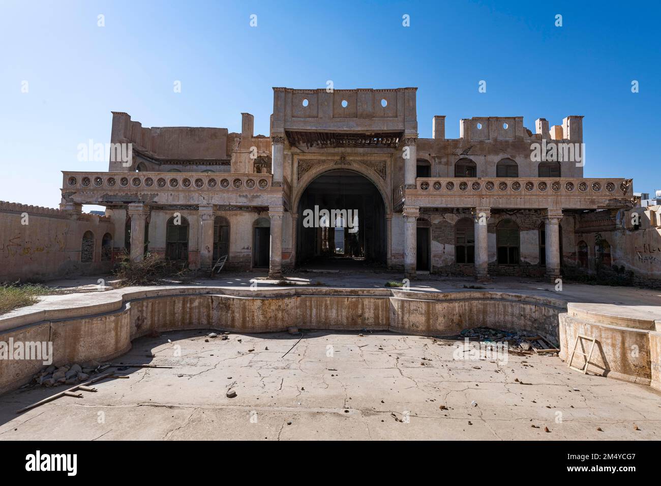 Abandoned Abdullah al-Suleiman palace, Taif, Kingdom of Saudi Arabia ...