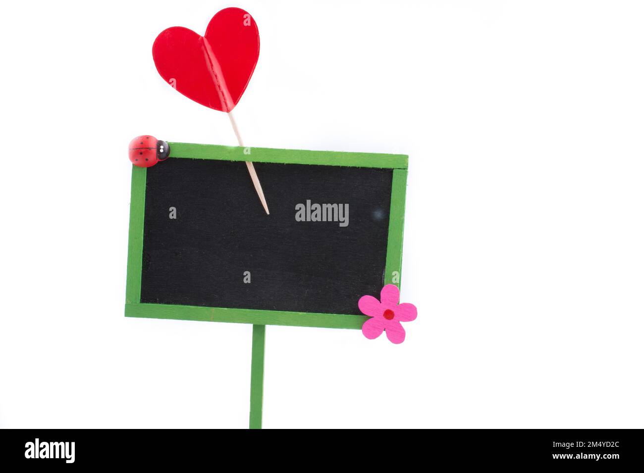 Little red color heart shape and wooden notice board Stock Photo - Alamy