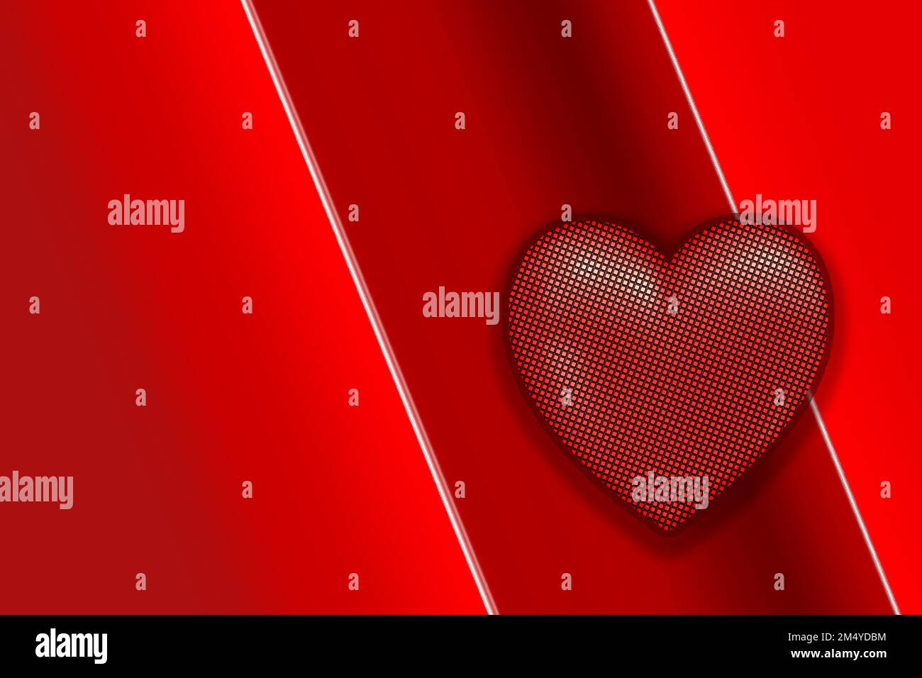 Connected hearts for love background for happy valentines day card for ...