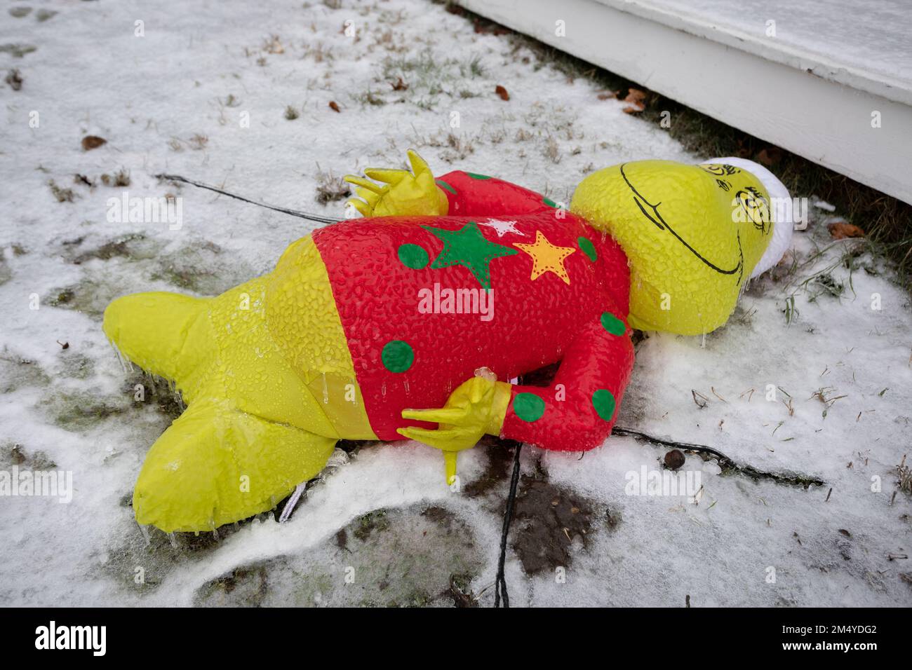 Seattle, Washington, USA. 23rd December, 2022. An inflatable Grinch ...
