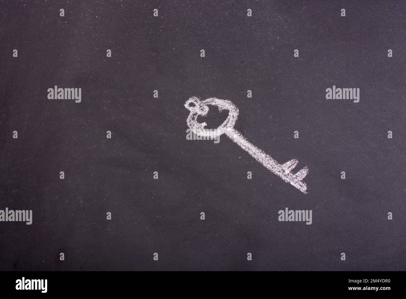 Retro styled golden color key forms the word key Stock Photo - Alamy