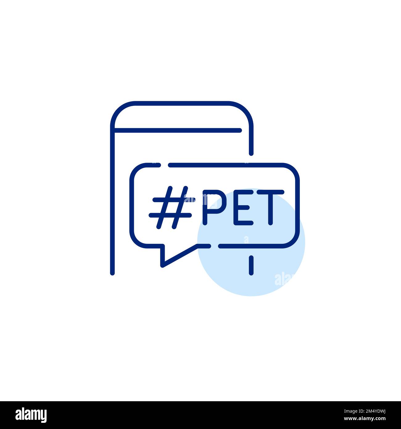 Following pet hashtag on social media. Pixel perfect, editable stroke ...