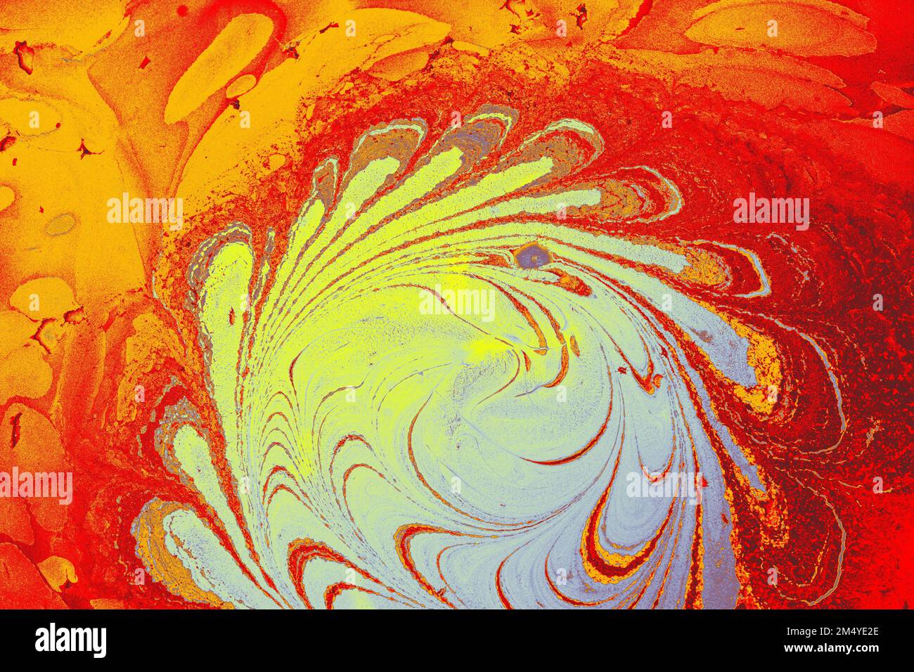 Abstract marbling floral pattern for fabric, tile design. background ...