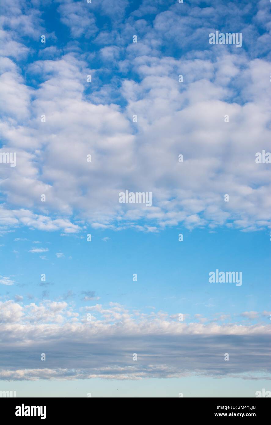 White color clouds found in the blue sky background Stock Photo - Alamy