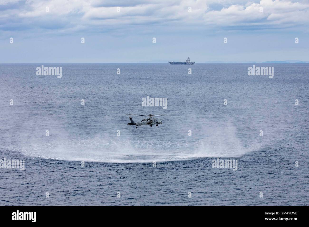 221213-N-MW880-1182 ADRIATIC SEA (Dec. 13, 2022) Sailors assigned to ...