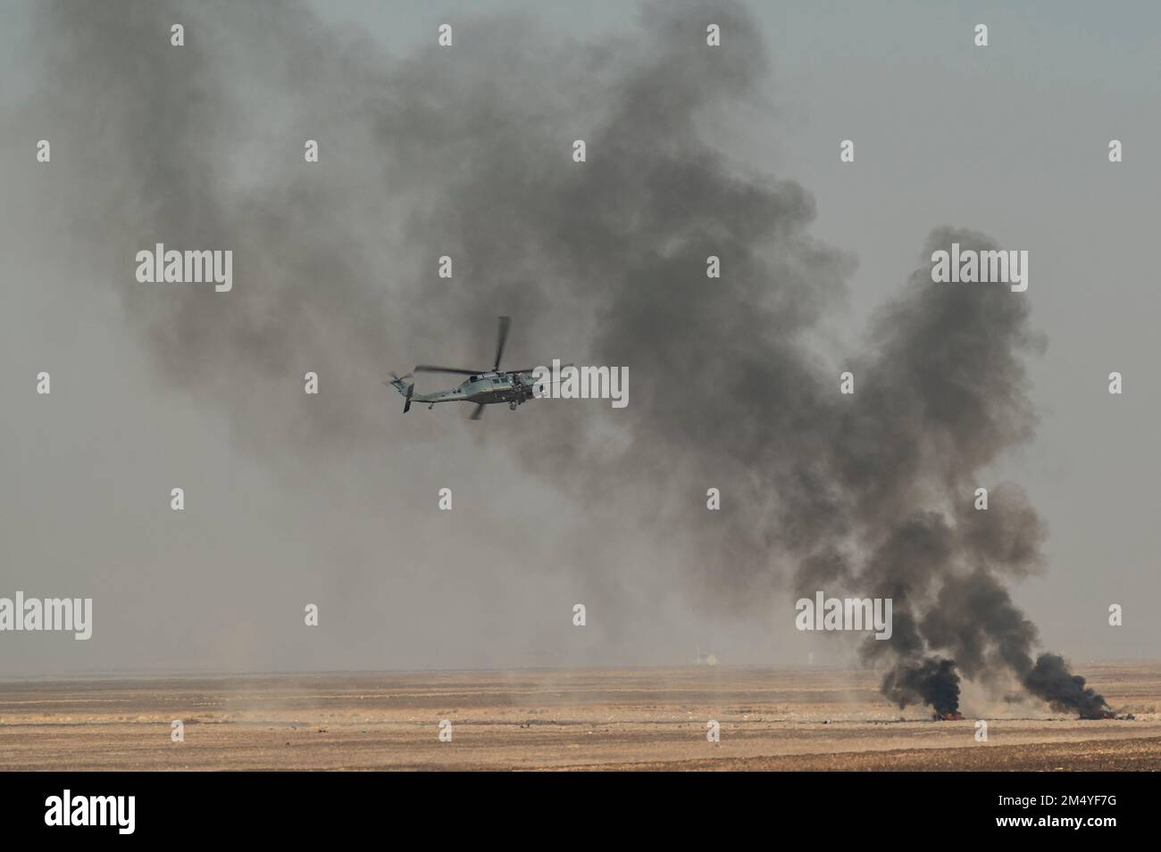 U.S. Air Force HH-60G Pave Hawk crew members assigned to the 46th ...