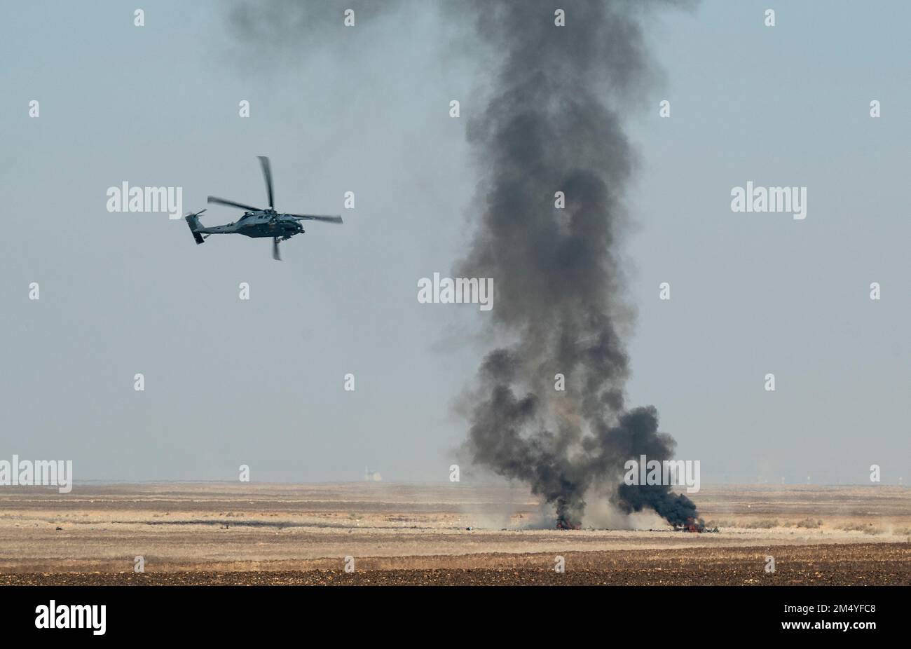 U.S. Air Force HH-60G Pave Hawk crew members assigned to the 46th ...