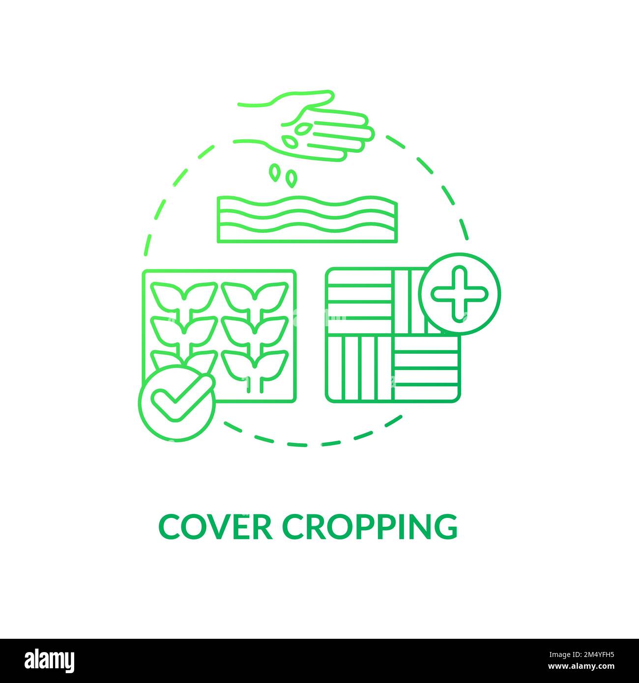 Crop protection icon green Stock Vector Images - Alamy