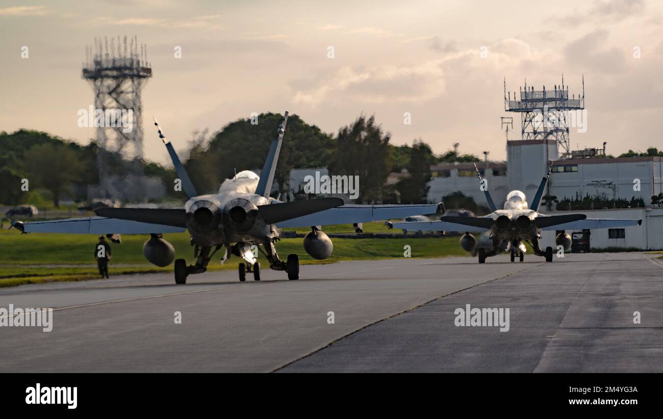 U.S. Marine Corps F/A -18D Hornet aircraft with Marine Fighter Attack ...