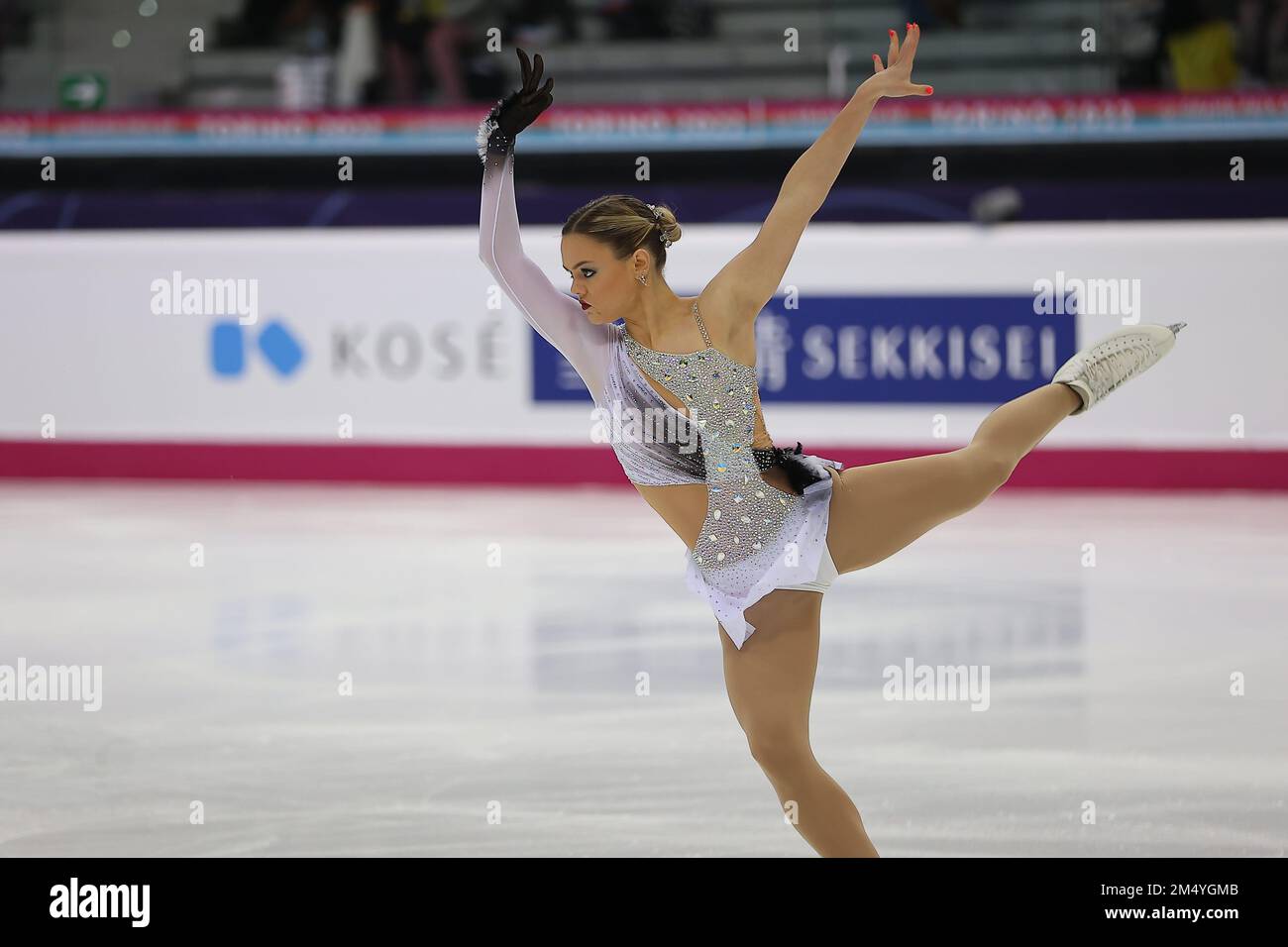Loena Hendrickx (Bel) Women Free Program during Grand Prix of Figure ...