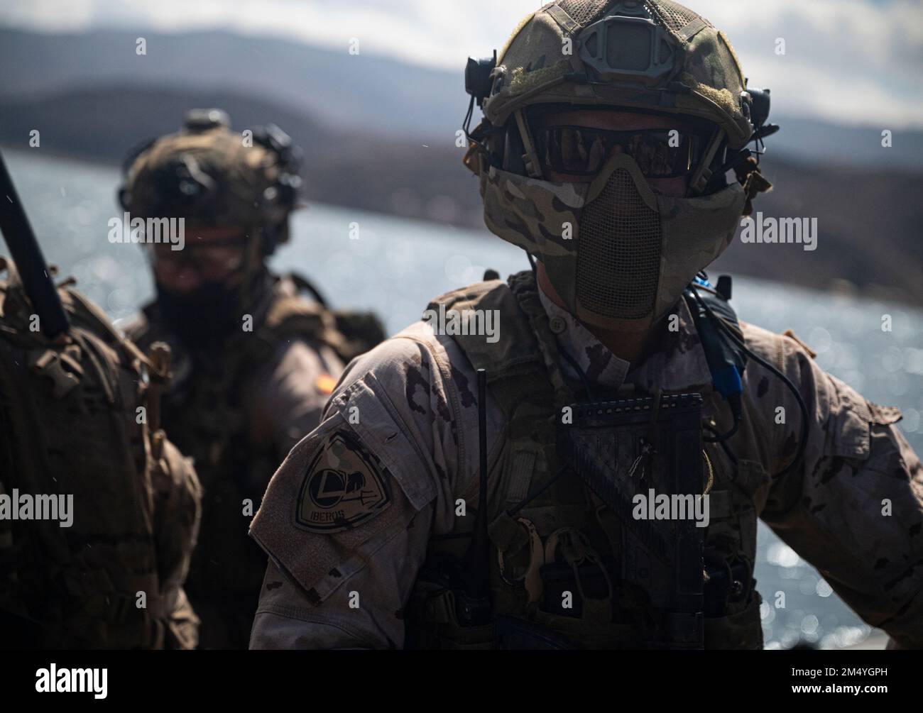 Spanish Special Operation Maritime Team Unit (SOMTU) sailors a prepare ...