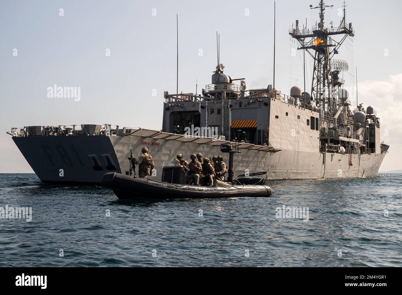 Santa maria class spanish frigate esps santa maria f81 hi-res stock ...
