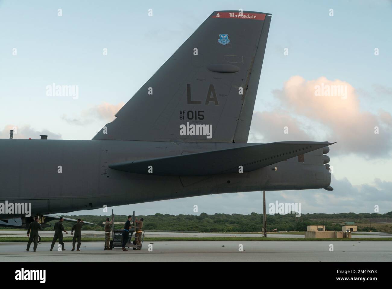 2nd Maintenance Squadron Airmen perform preflight inspections on a ...