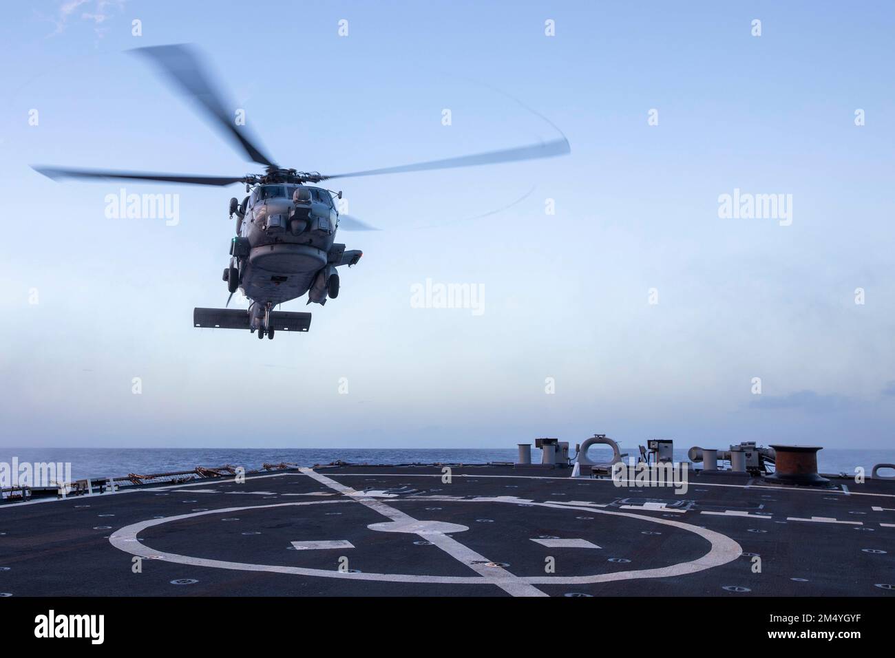 221222-N-SN516-1131 PACIFIC OCEAN (Dec. 22, 2022) An MH-60R Sea Hawk ...