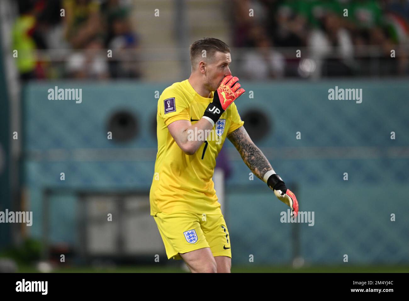 Jordan PICKFORD in action during the FIFA 2022 World Cup group match ...