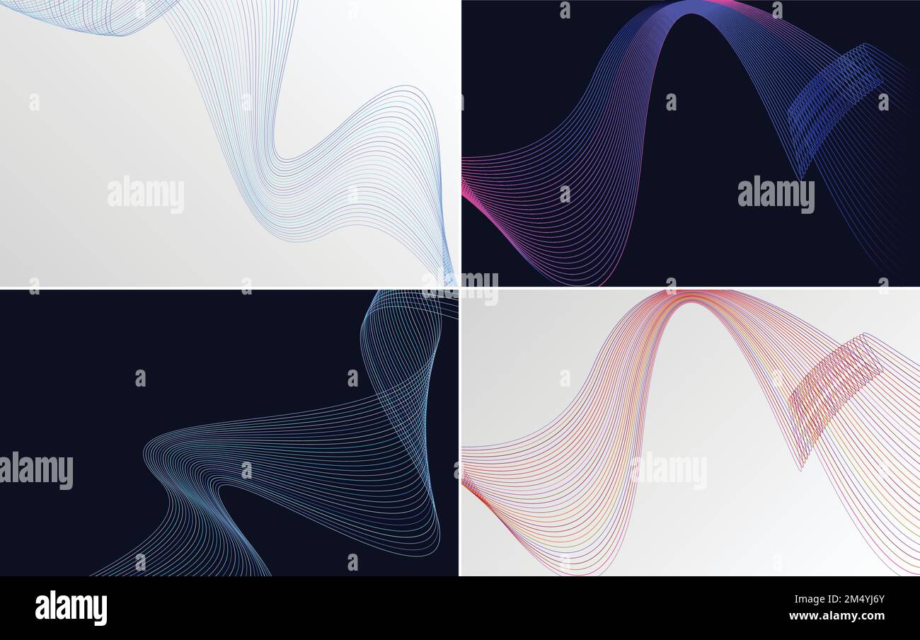 Enhance your designs with this set of 4 vector backgrounds Stock Vector ...