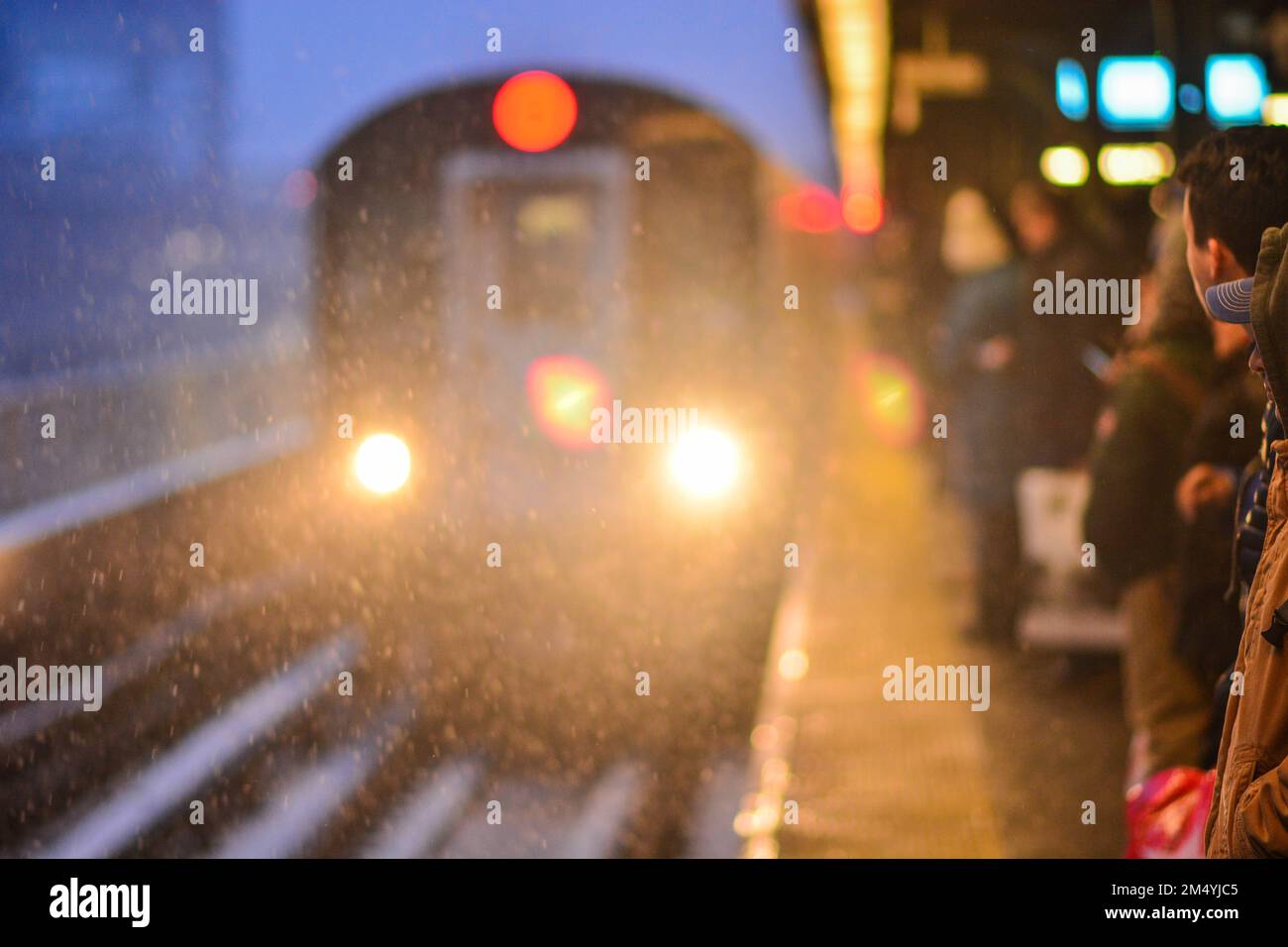 Subway NYC platform transit public transport copy space graphic ...