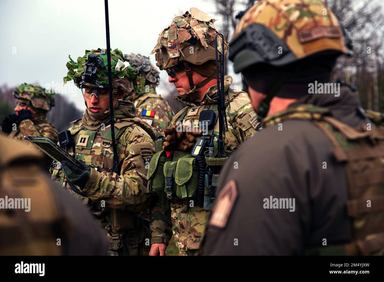 Grafenwoehr, Germany. 10th Dec, 2022. Leaders from the Hungarian and ...