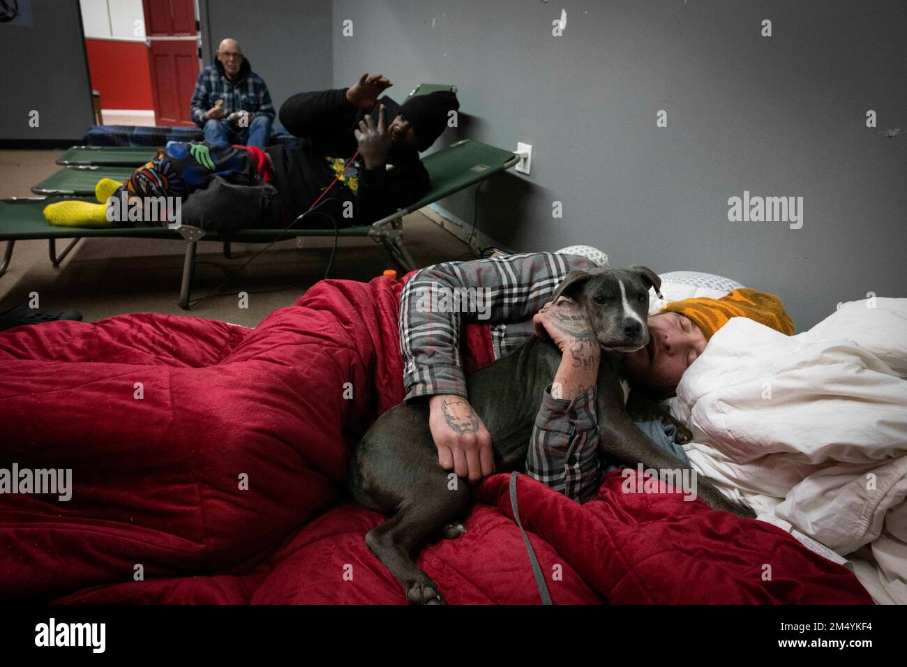 Emergency shelter cots hi-res stock photography and images - Alamy