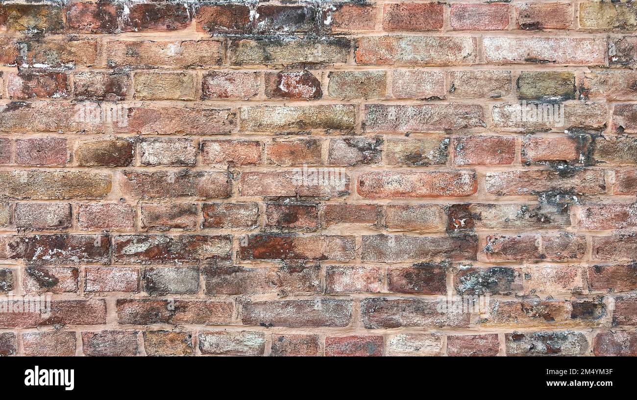 Weathered red brick wall texture hi-res stock photography and images ...