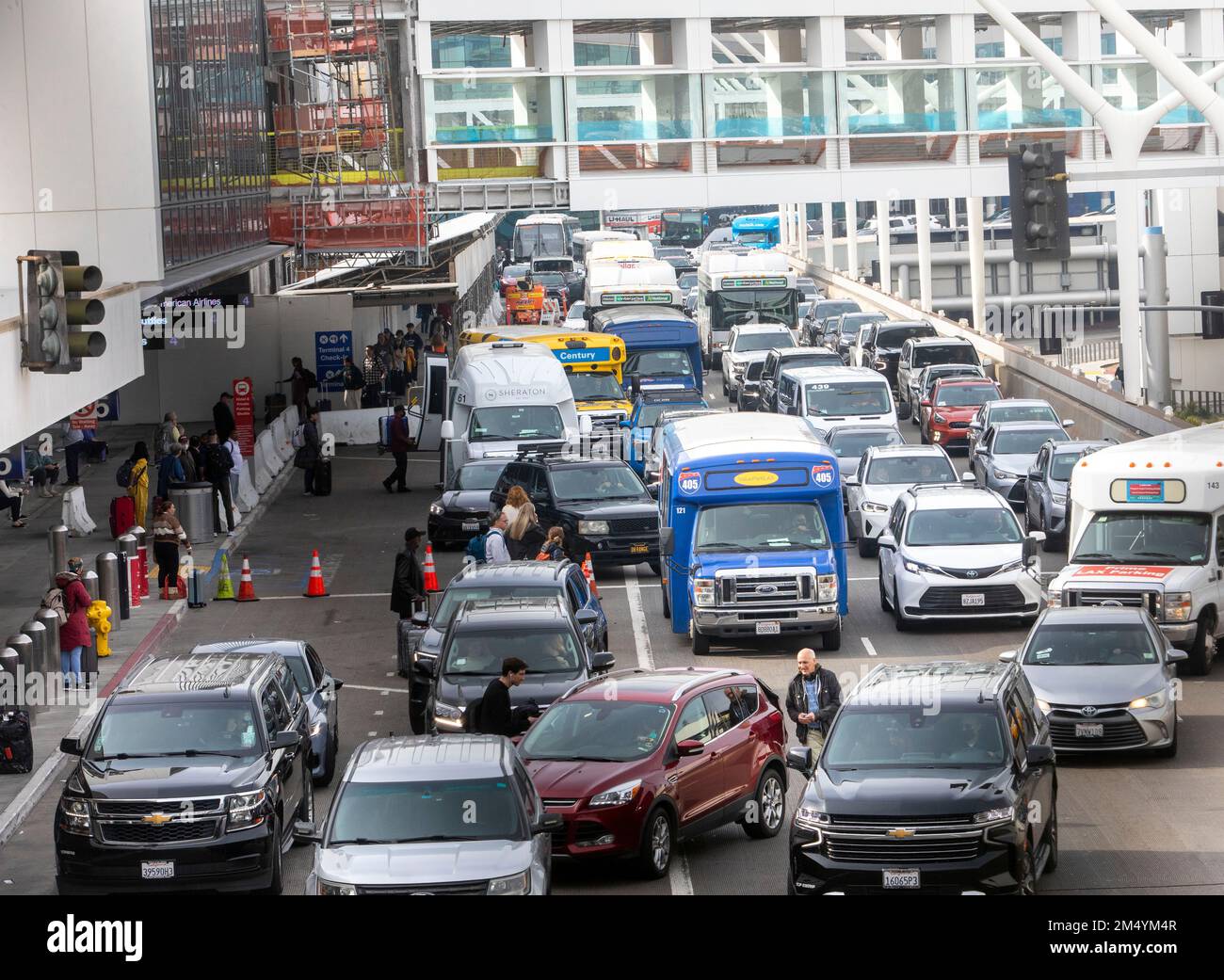 Los Angeles, California, USA. 22nd Dec, 2022. Traffic outside the ...