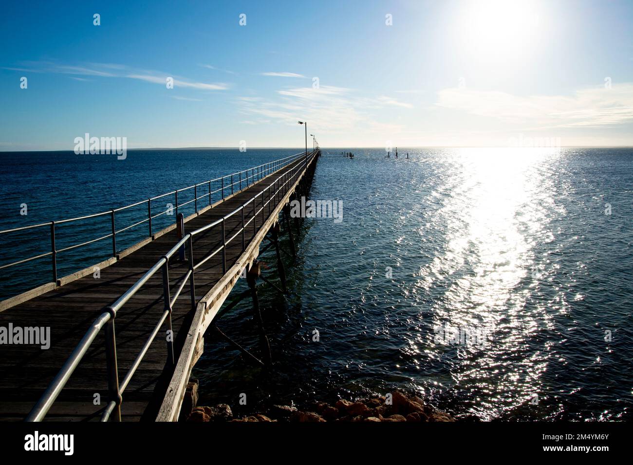 Historic timber jetty fishing hi-res stock photography and images - Alamy