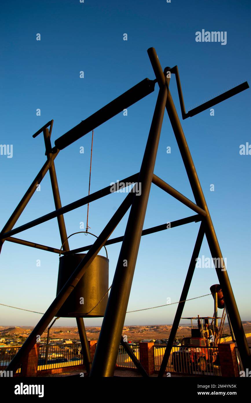 The Big Winch - Coober Pedy - Australia Stock Photo - Alamy