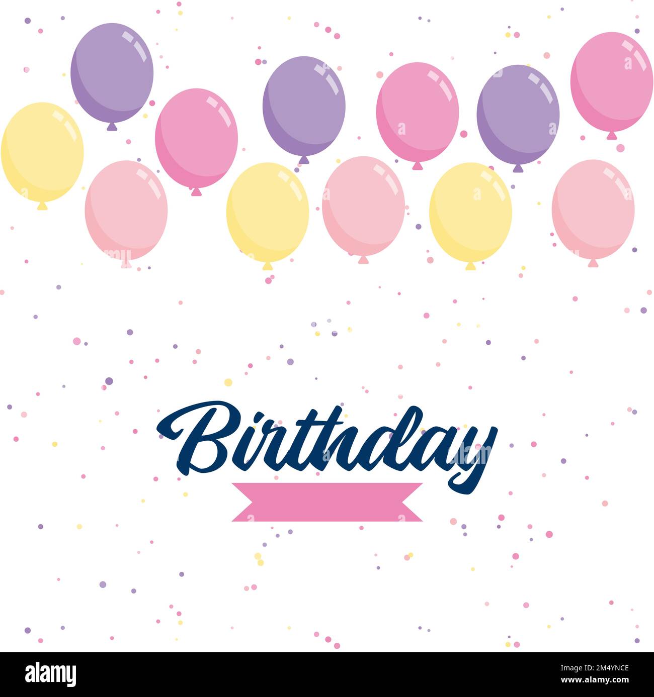 Happy Birthday To you Balloon background for party holiday birthday ...