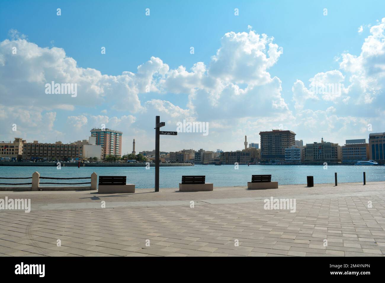 Dubai, United Arab Emirates (UAE), December 2022: Promenade along the ...