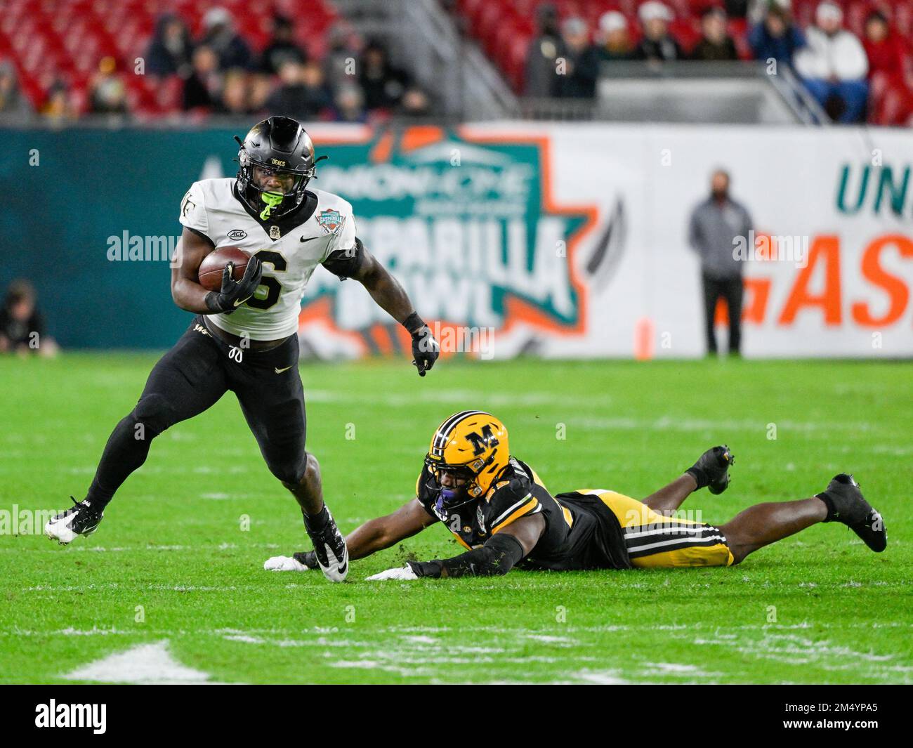 Tampa, FL, USA. 23rd Dec, 2022. Wake Forest Demon Deacons running back ...