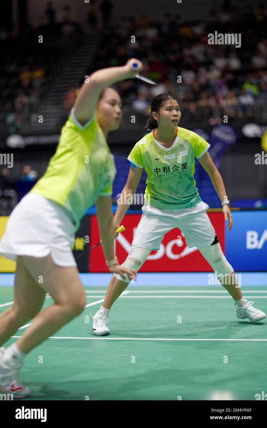 TENG Chun Hsun of Chinese Taipei in action during the womens semi ...
